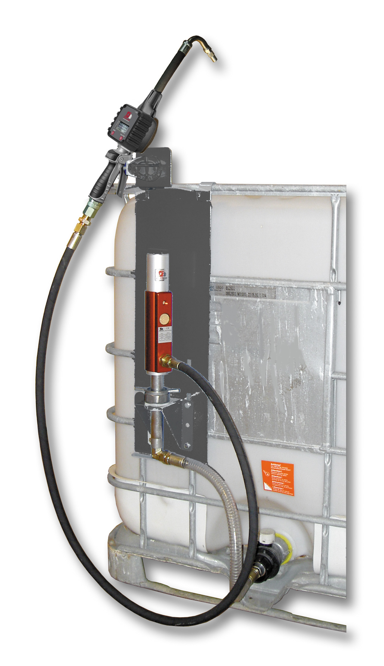 3:1 Pump kit for IBC tank with digital meter - Eurolube Equipment